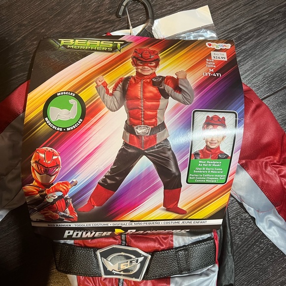 Power Ranger | Costumes | New Red Ranger Sabans Power Ranger Beast ...